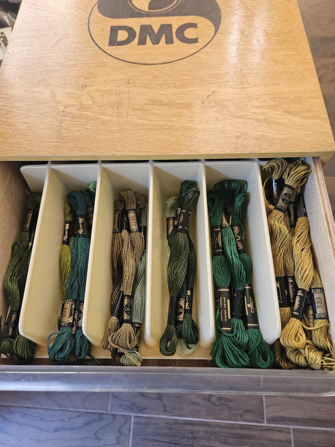 Vintage DMC Embroidery Case With a Large Quantity of Floss - Etsy