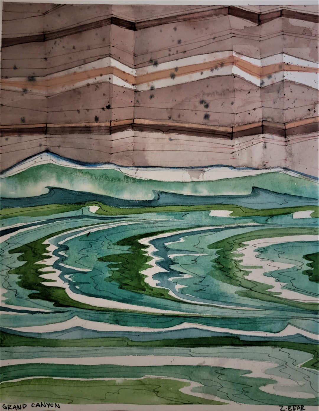 ORIGINAL WATERCOLOR Colorado River - Etsy