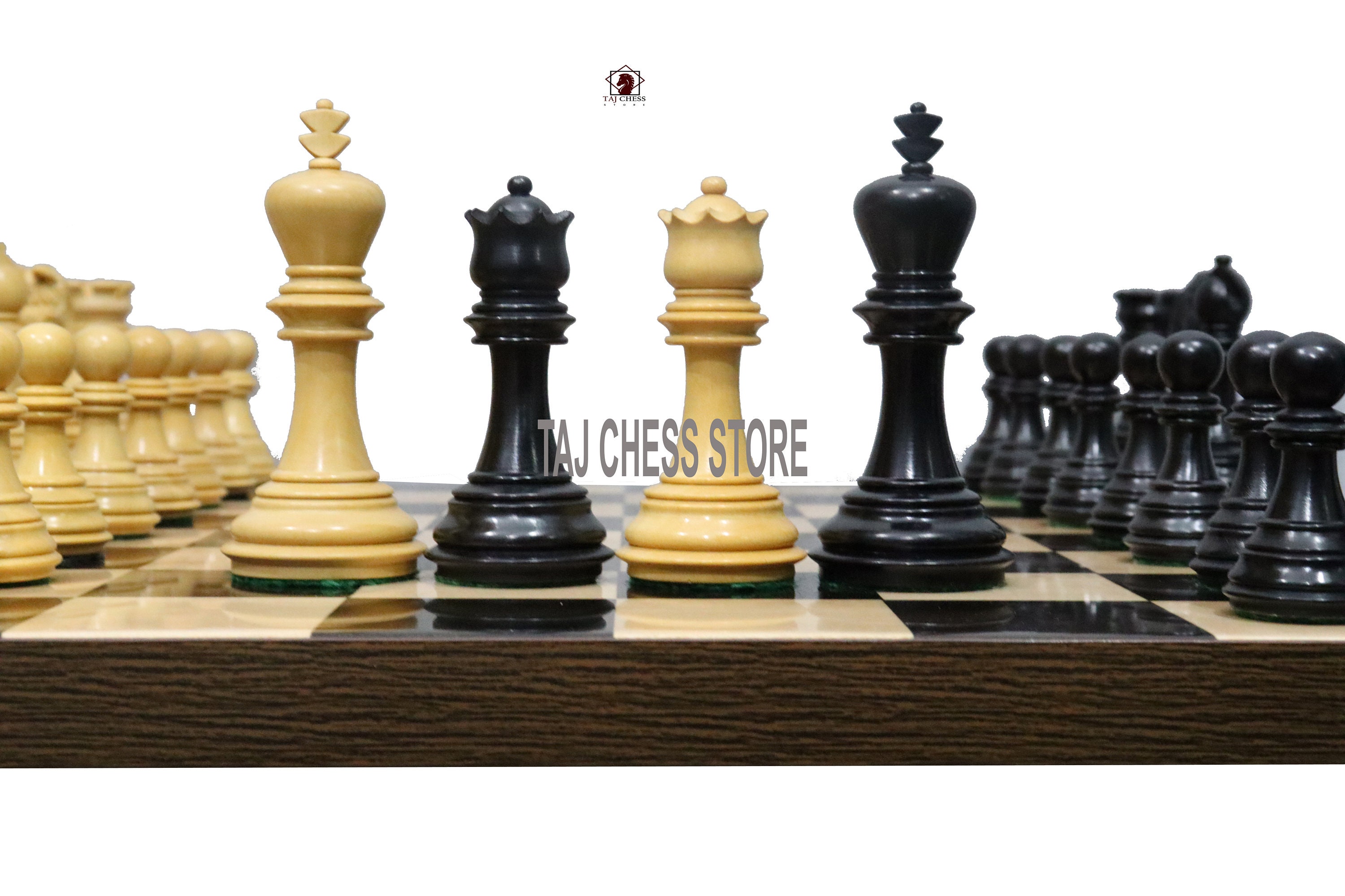 3.7" Imperial Staunton Chess Set | Luxury Chess Pieces Only | Double ...