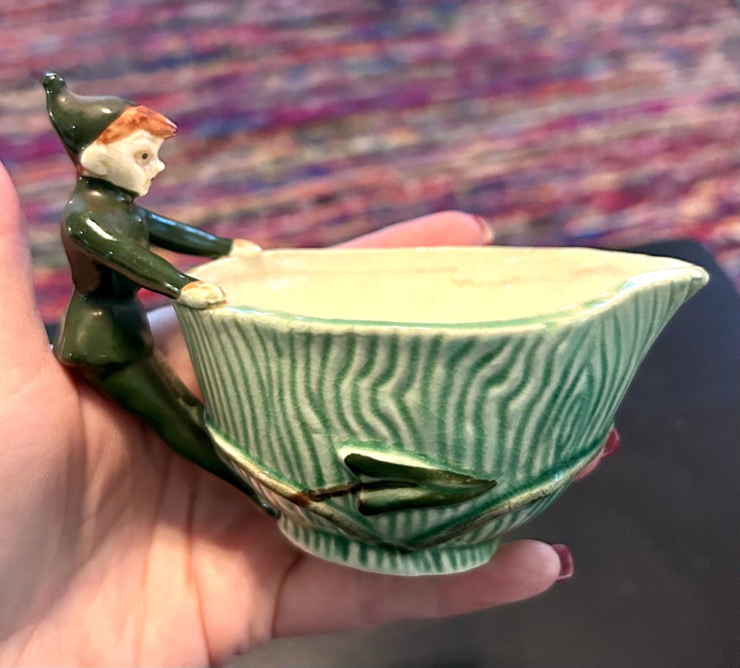 L Batlin and Sons Elf Pixie Ceramic Creamer Japan 1950s Jack & the Bean ...