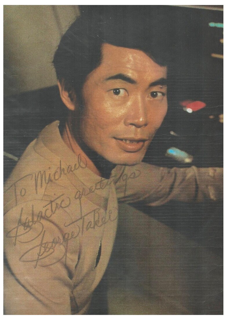 Star Trek Actor George Takei sulu Signed 10x7 Color Magazine - Etsy