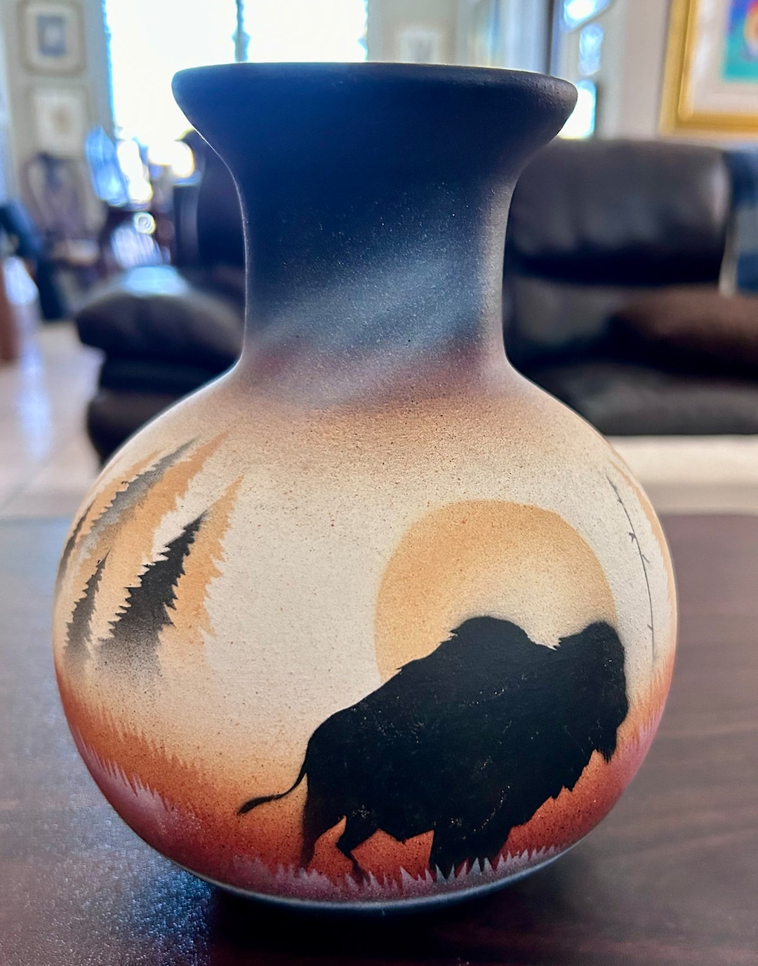 Native American - Dine - Pottery Vase - Signed T Black - Etsy