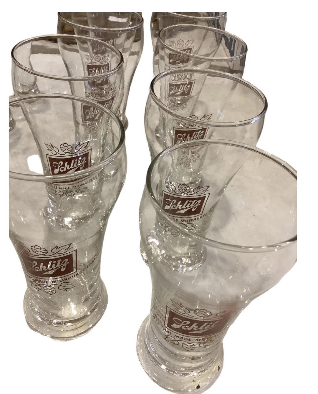 Vintage Schlitz Short Beer Glasses (10) - Etsy