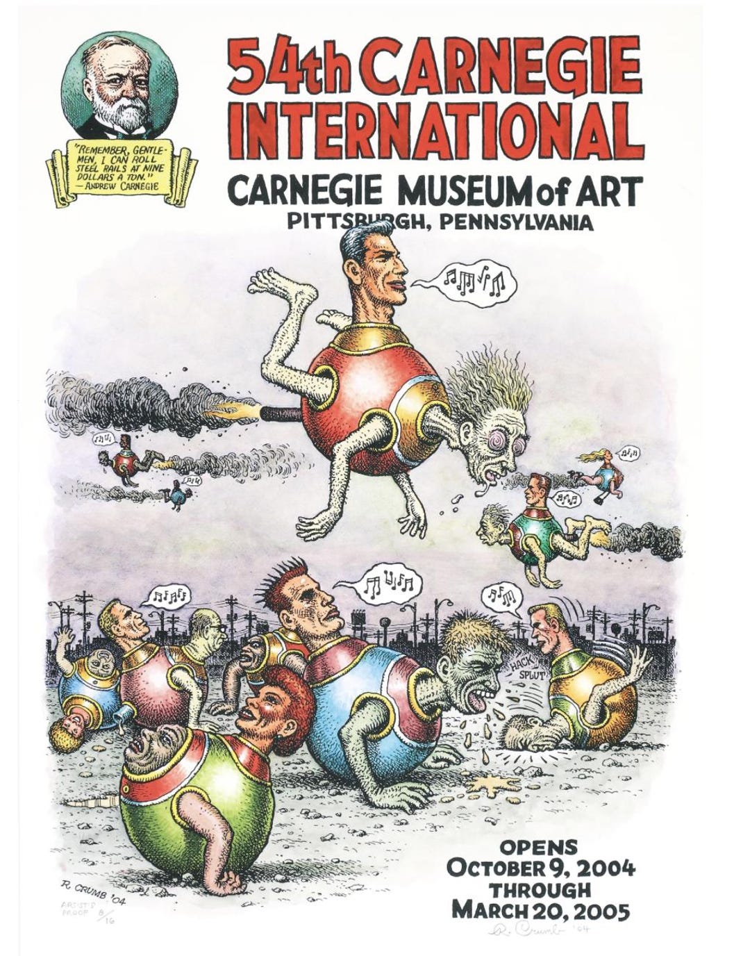 Underground Artist R Crumb Signed Poster "54th Carnegie International ...