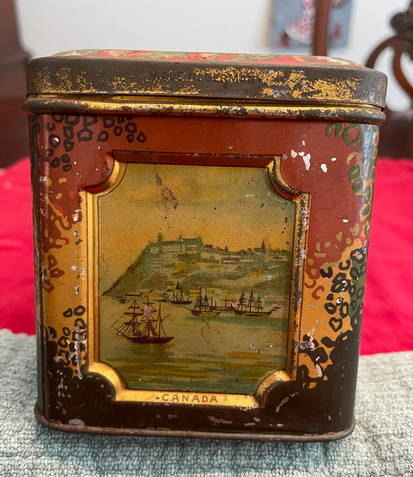 Antique 1920's Queen Alexandra and King Edward VII Tin Box Emil Zippel ...