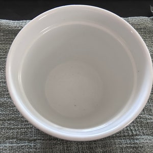 Crate & Barrel Red and White Stripped Porcelain Bowl - Etsy
