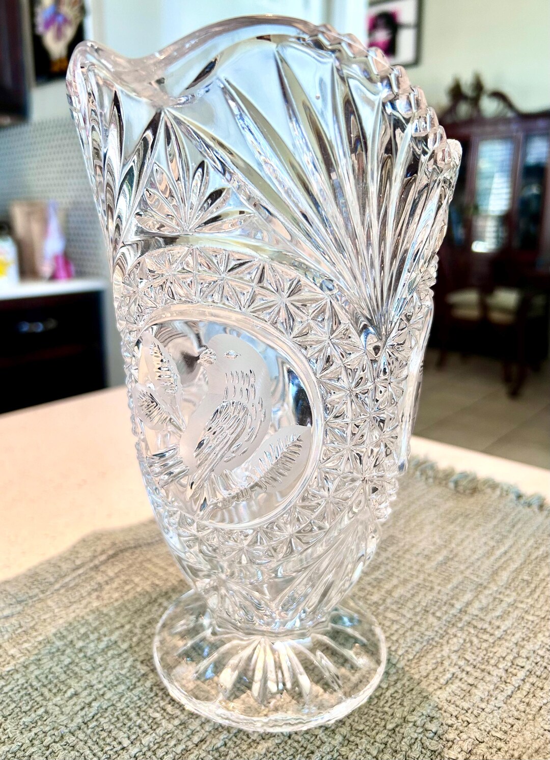Vintage Hofbauer Lead Crystal “byrds” Pitcher - Etsy