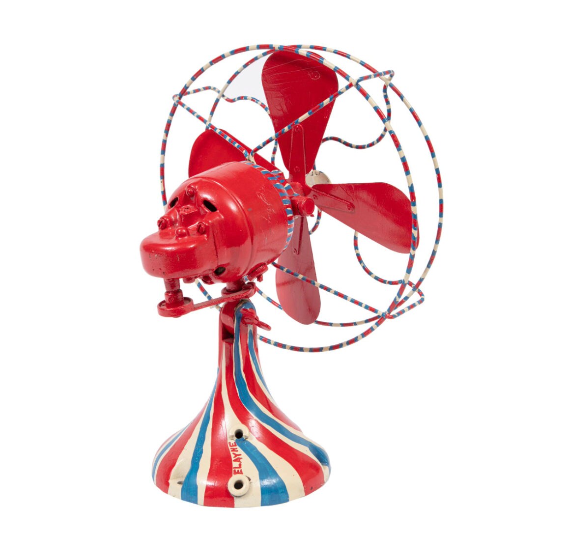 Original American Folk Art - "elvis Fan" - Hand Painted Metal Fan ...