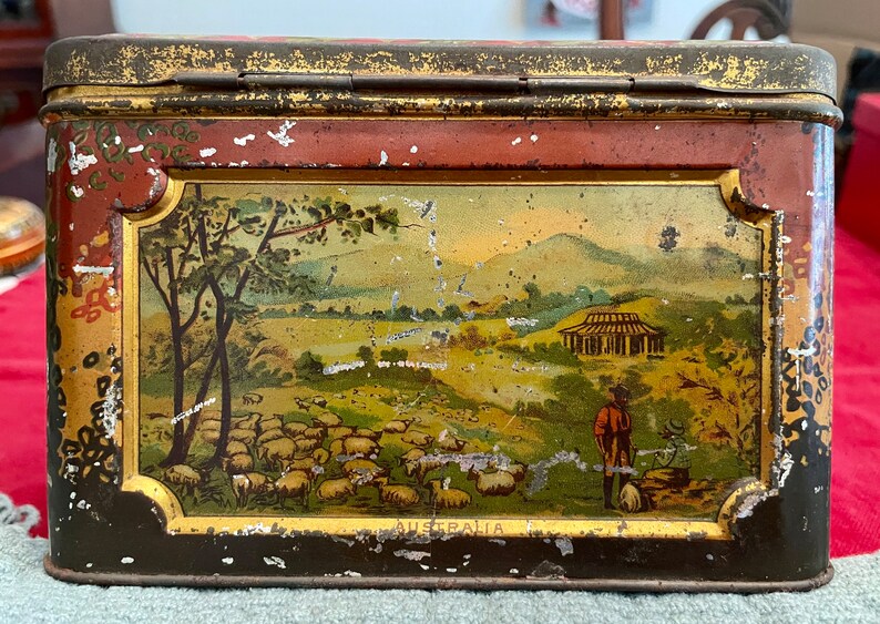 Antique 1920's Queen Alexandra and King Edward VII Tin Box Emil Zippel ...