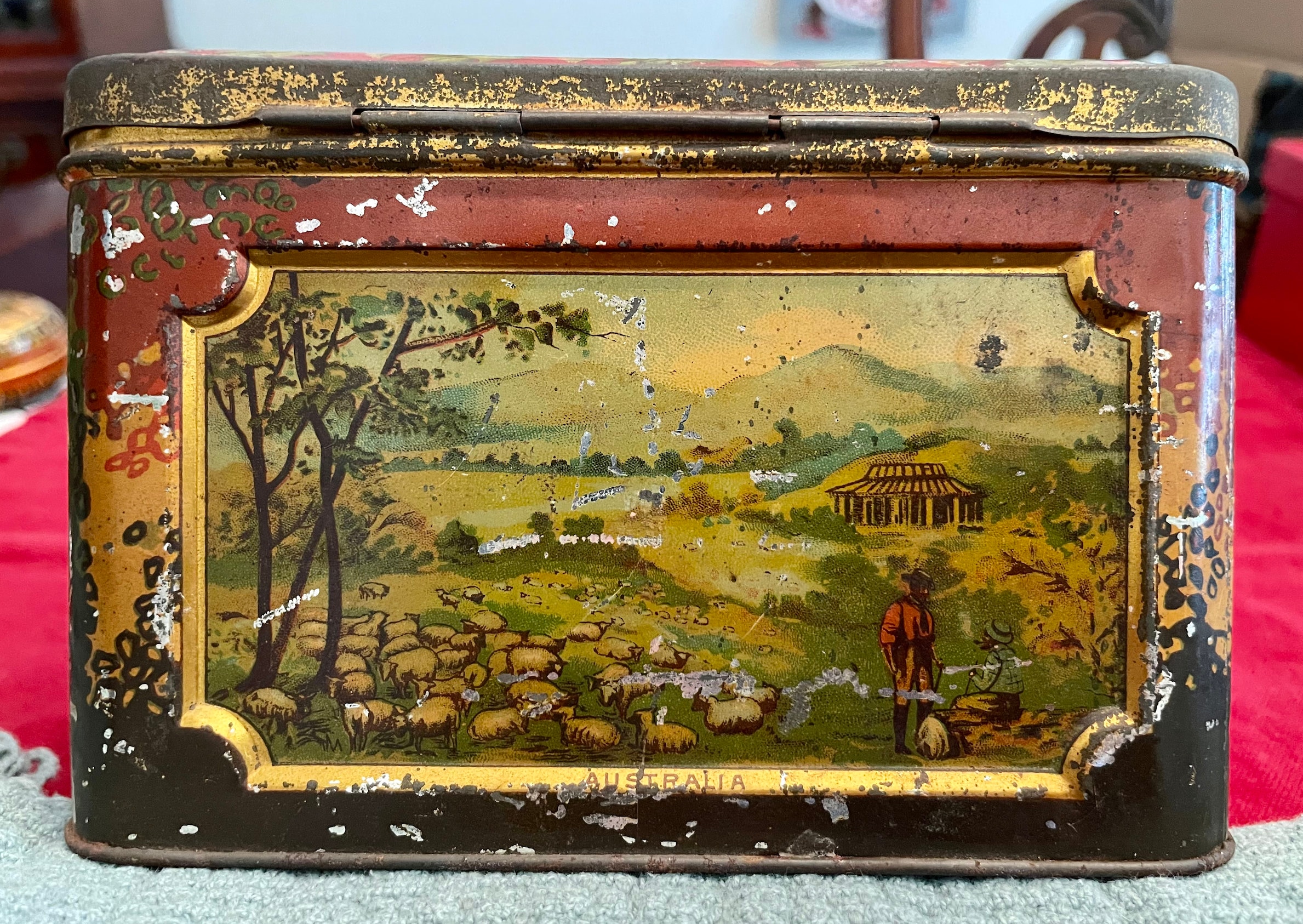 Antique 1920's Queen Alexandra and King Edward VII Tin Box Emil Zippel ...