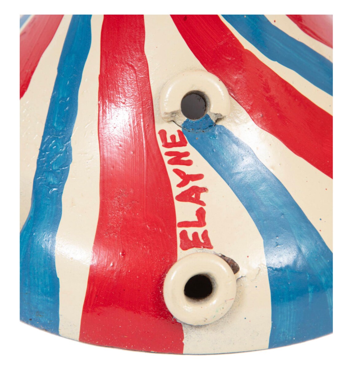 Original American Folk Art - "elvis Fan" - Hand Painted Metal Fan ...