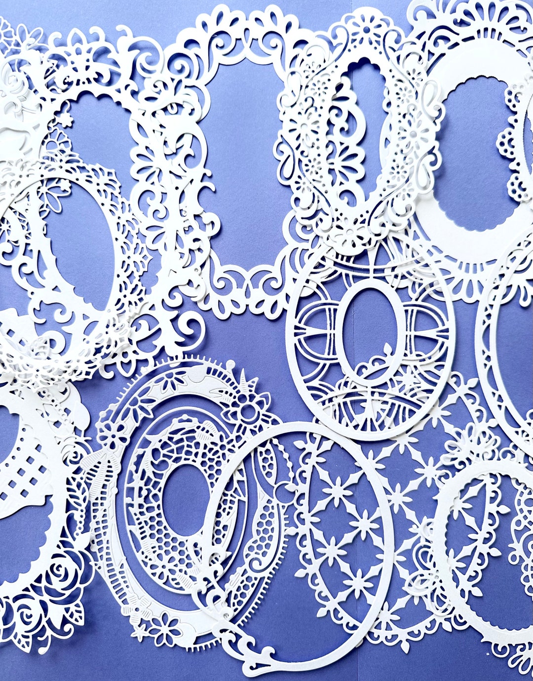 Die Cut Frames Oval Frames Large Frames Card Frames Scrapbook Frames ...