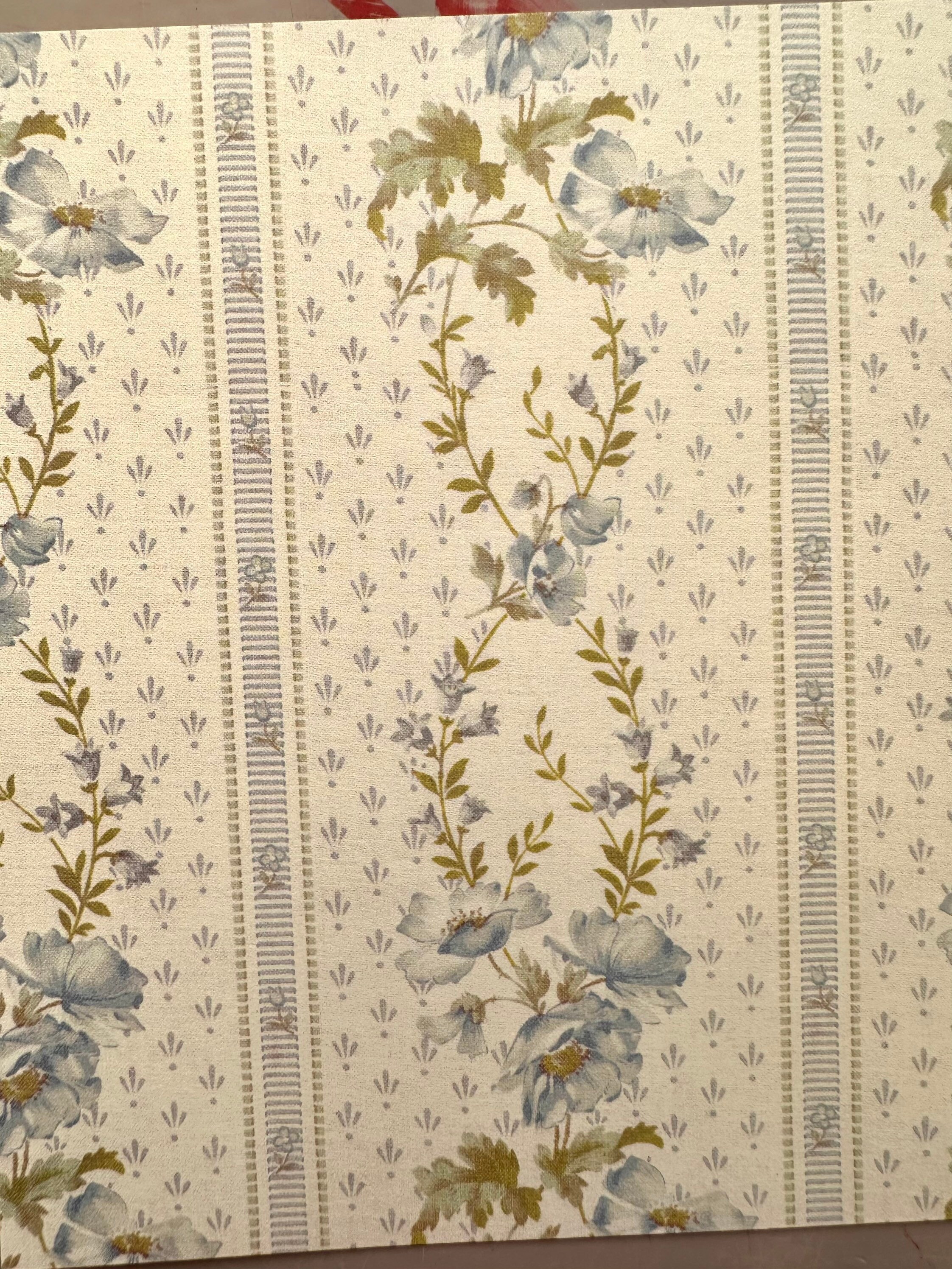 Vintage Wallpaper Effect Flower Patterns Cardstock Set of 4 - Etsy