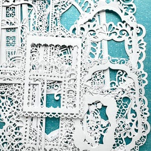 Die Cut Frames 20 Pieces Rectangular Frames Lacy Frames Embossed Frames ...