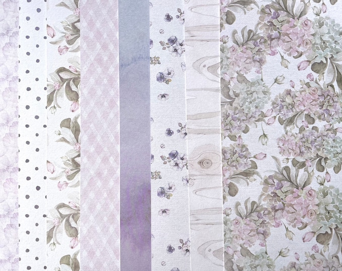 High Quality Cardstock 240gsm Flowers, Lavender Wood Patterns for ...