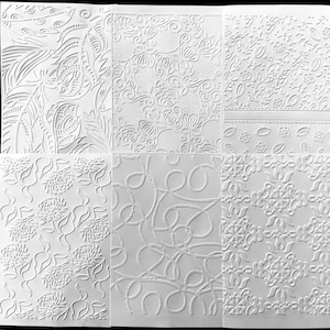 Embossed Papers | Flowers Embossed Papers | Swirls Embossed Papers ...