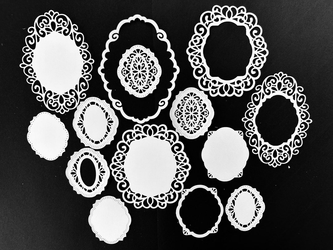 Die Cut Round Frames Die Cut Oval Frames Embossed Frames Lacy Frames ...