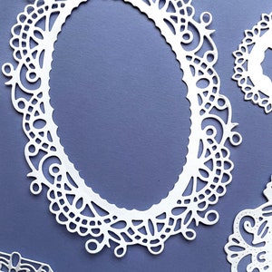 Die Cut by Me Frames Set of 8 All Different Sizes and Designs for Card ...