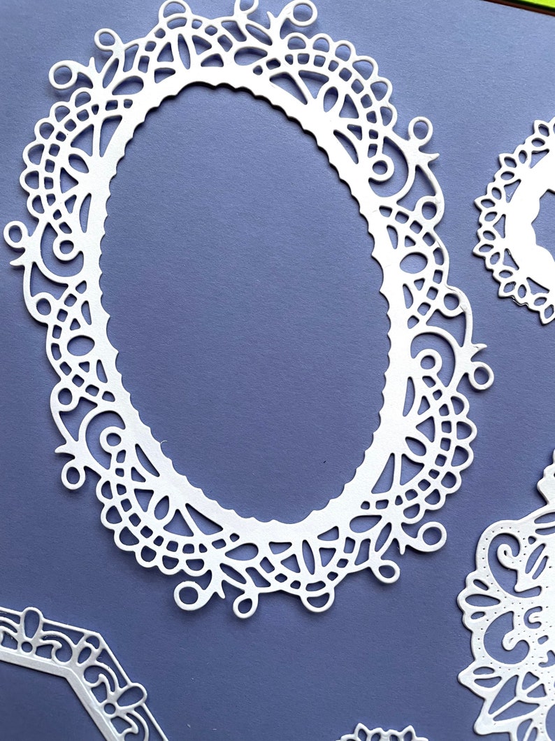 Die Cut by Me Frames Set of 8 All Different Sizes Designs - Etsy