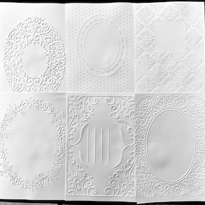 Embossed Papers | Flowers Embossed Papers | Swirls Embossed Papers ...