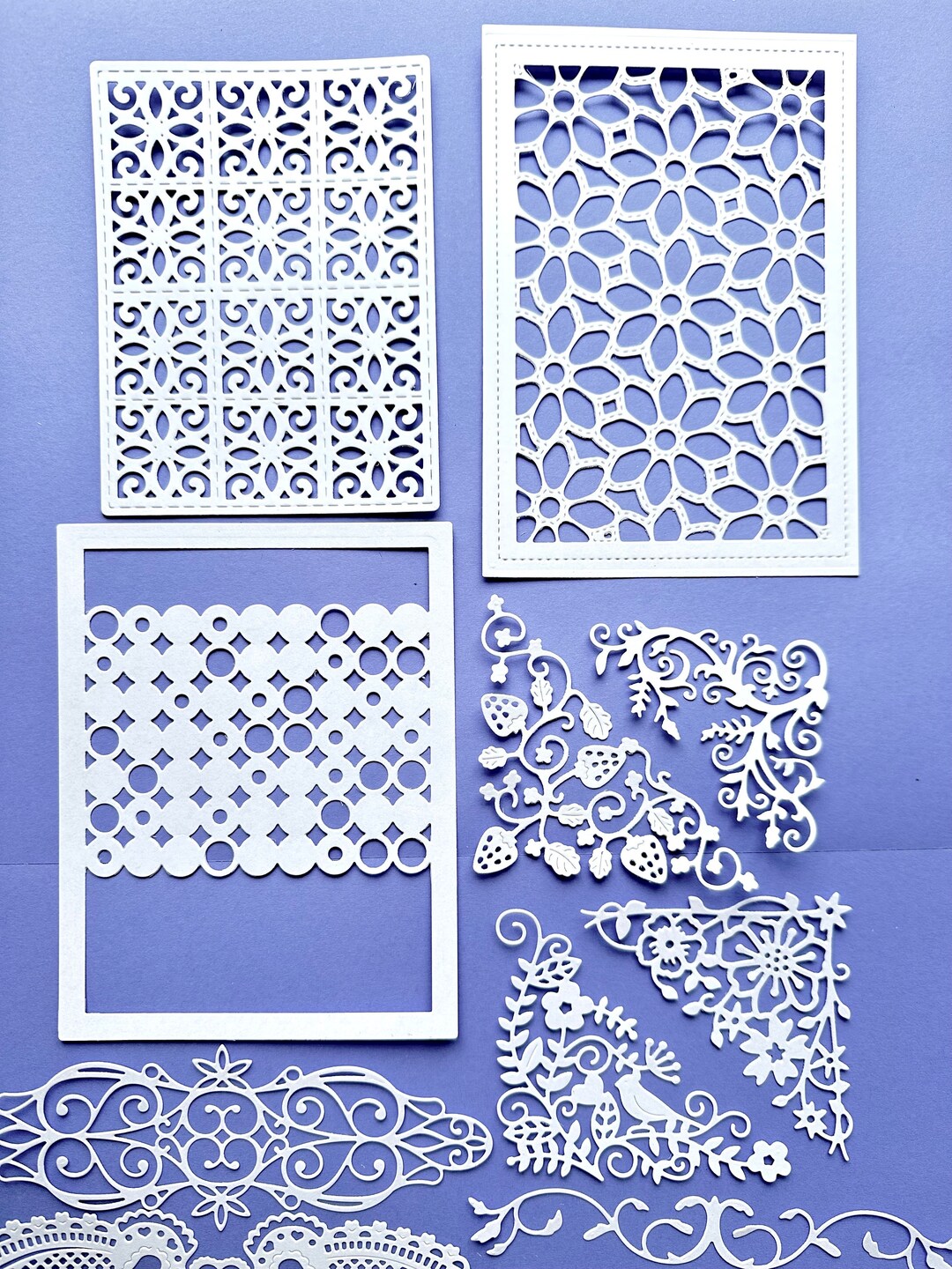 Die Cut Card Panels | Die Cut Corners | Die Cut Borders | Die Cut ...