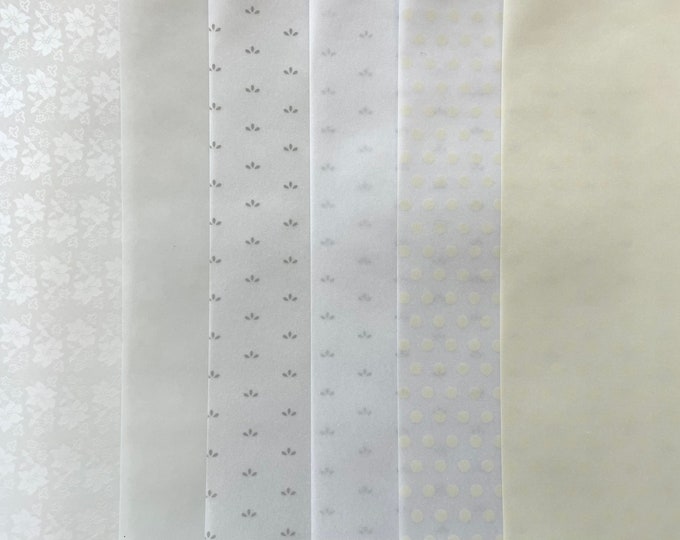 Vellum Patterned Paper Set of 6 Sheets for Scrapbooking Cardmaking - Etsy