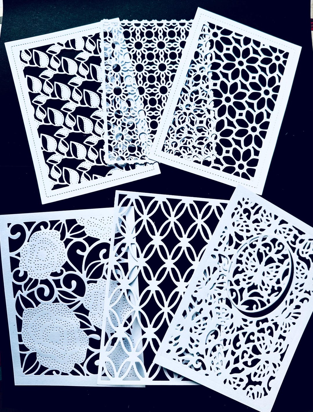 Die Cut Frames | Card Backings | Lacy Frames | Floral Card Backings ...