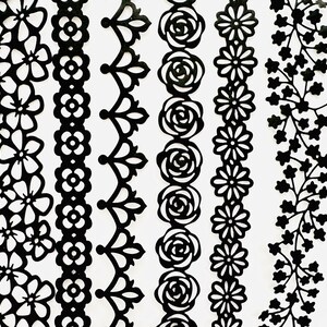 Die Cut Borders | Lacy Borders | Floral Borders | Rose Borders | Card ...