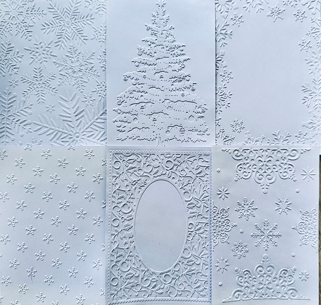 Christmas Embossed Card | Christmas Embossed Papers |christmas Embossed ...