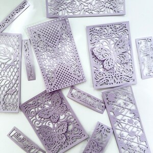 Die Cut Lacy Frames Card Panels Frames Card Kit Die Cut Sentiments Rose ...