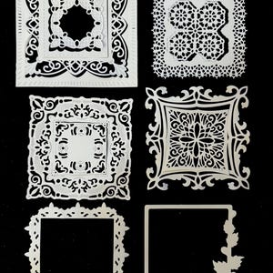 Die Cut Frames | Square Frames | Lacy Frames | Embossed Frames | Floral ...
