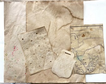 Coffee Stained Map - Etsy