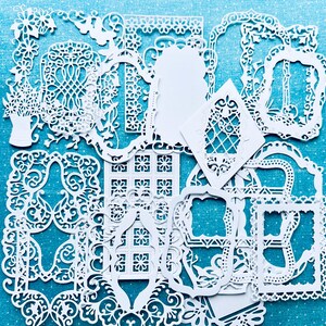 Die Cut Frames 20 Pieces Rectangular Frames Lacy Frames Embossed Frames ...