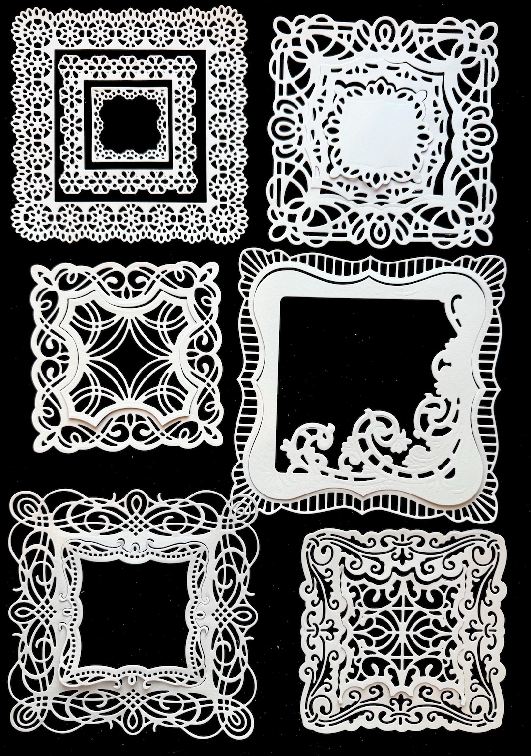 Die Cut Frames | Square Frames | Lacy Frames | Embossed Frames | Floral Frames | Ornate Frames ...