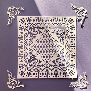 Die Cut Nesting Lacy Frames and Flourishes Set of 20 for Card Making ...