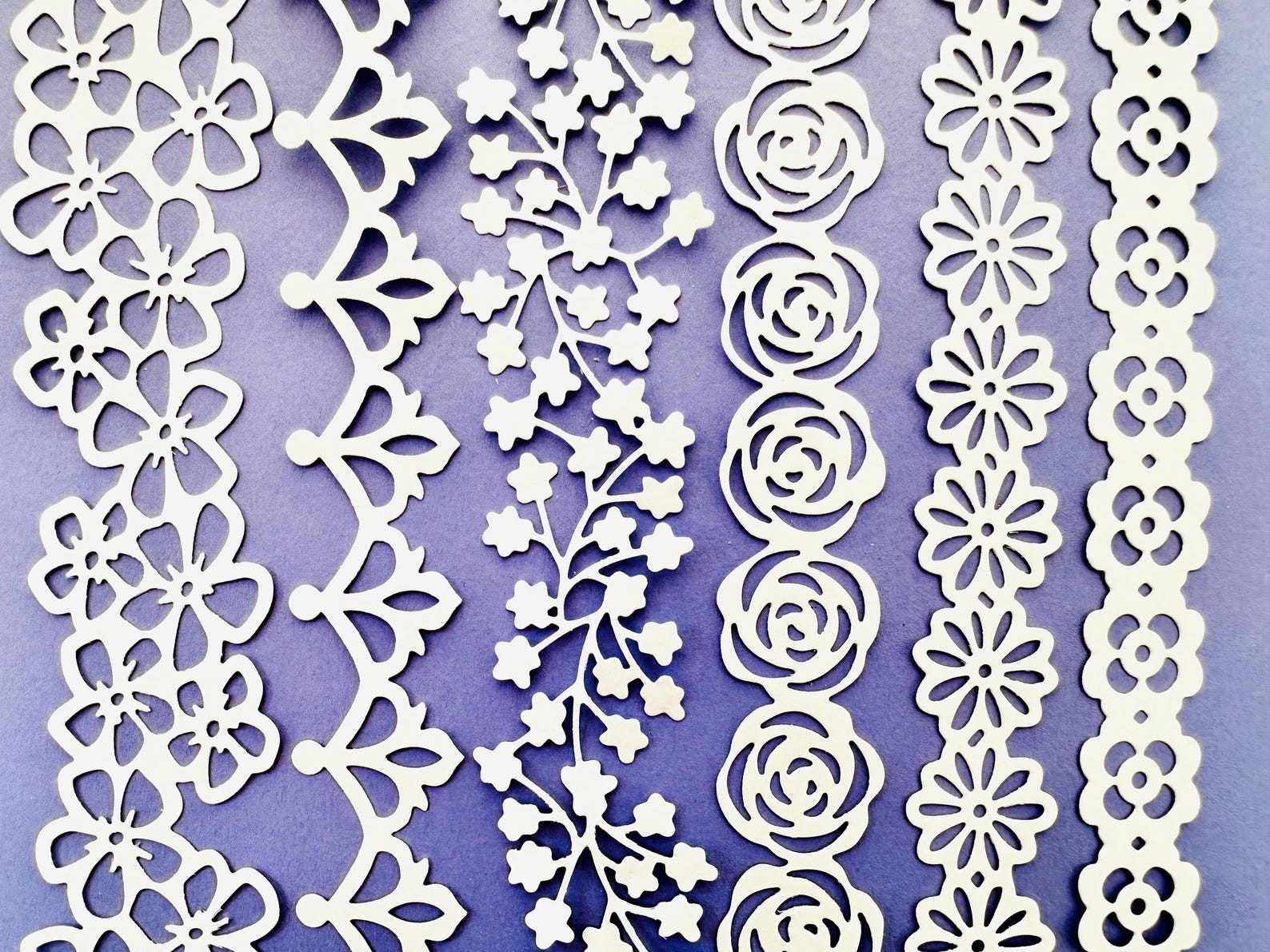 Die Cut Borders Lacy Borders Floral Borders Rose Borders Card Borders ...