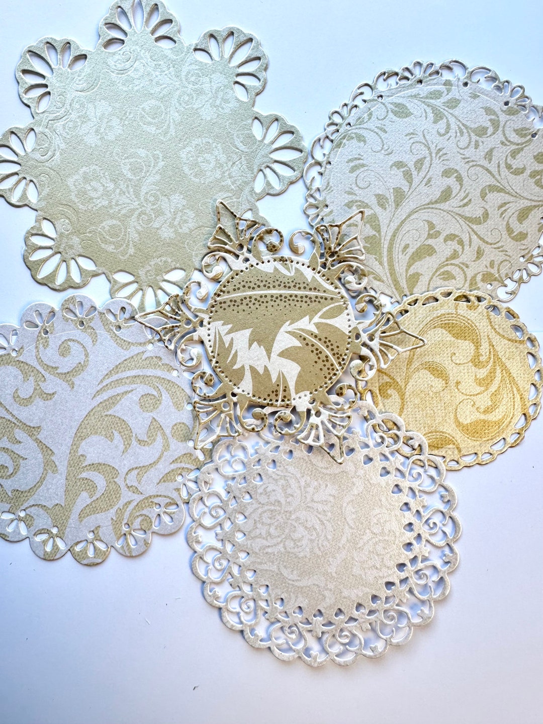 Die Cut Doilies Die Cut Floral Doilies Easter Die Cuts Double Sided ...