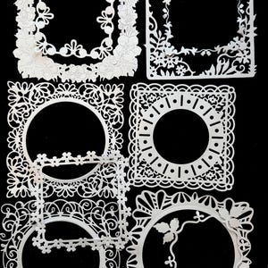 Die Cut Frames | Square Frames | Lacy Frames | Embossed Frames | Floral ...