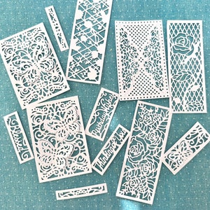 Die Cut Lacy Frames Card Panels Frames Card Kit Die Cut Sentiments Rose ...