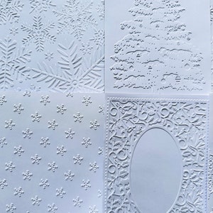 Christmas Embossed Card | Christmas Embossed Papers |christmas Embossed ...