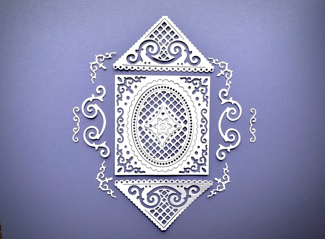 Die Cut Oval Frames Nesting Frames Die Cut Corners Die Cut Swirls Die ...