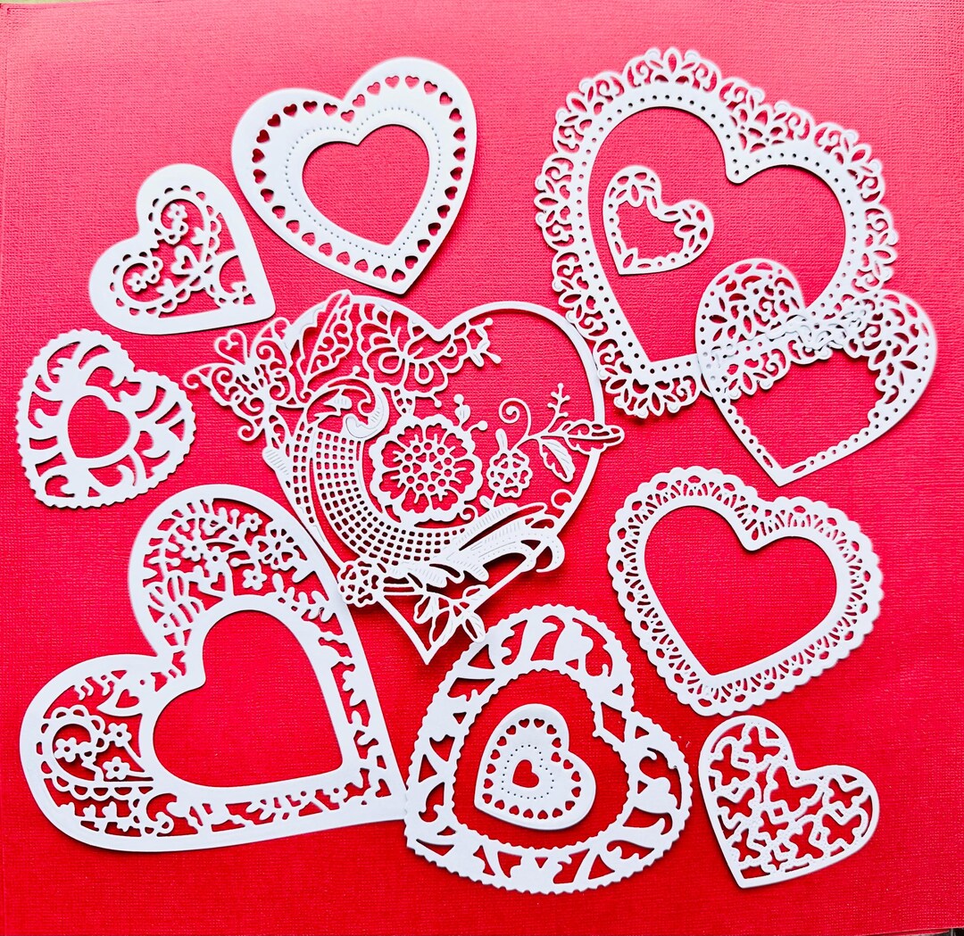 Die Cut Heart Frames | Die Cut Nesting Frames | Die Cut Square Frames ...