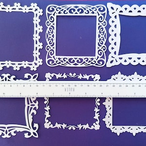 Die Cut Frames Square Frames Lacy Frames Embossed Frames Floral Frames ...