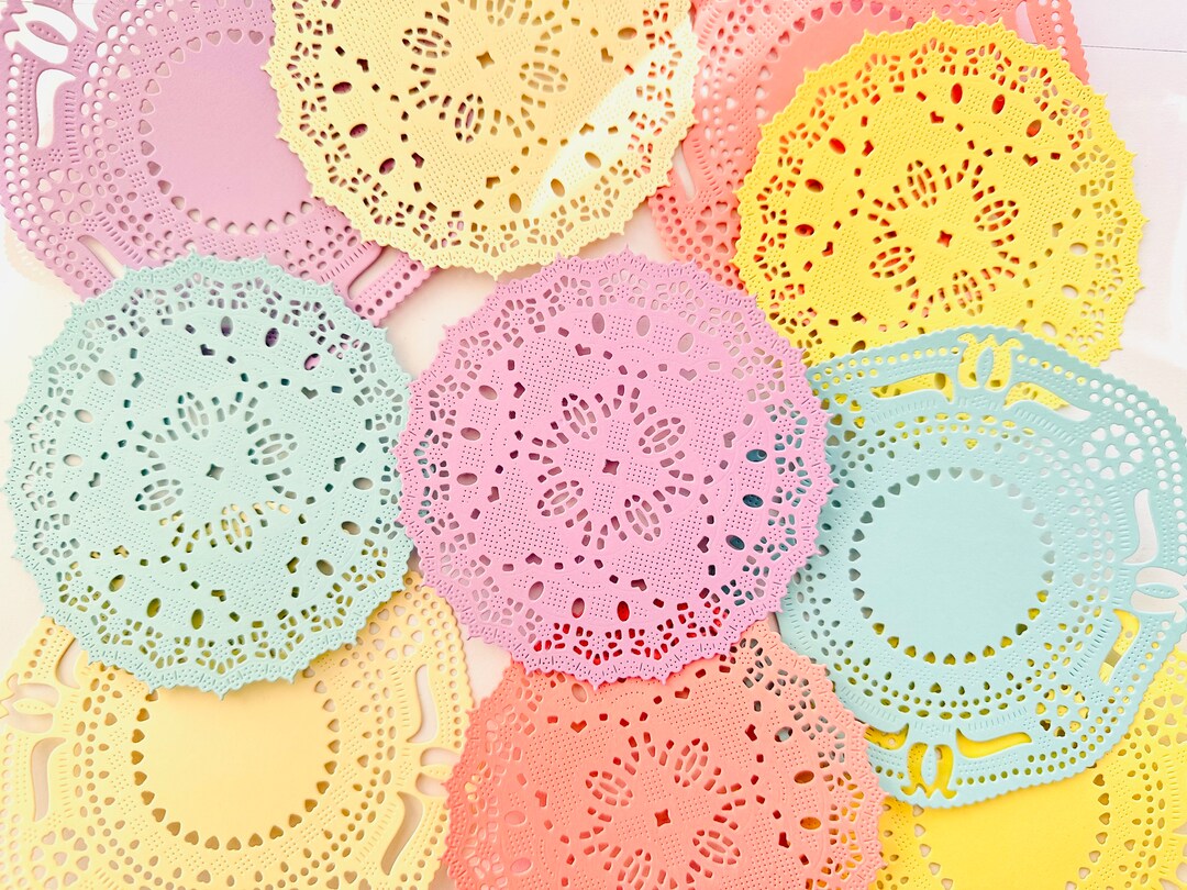 Die Cut by Me Doilies Set of 5 Pastel Colours for Card Making ...