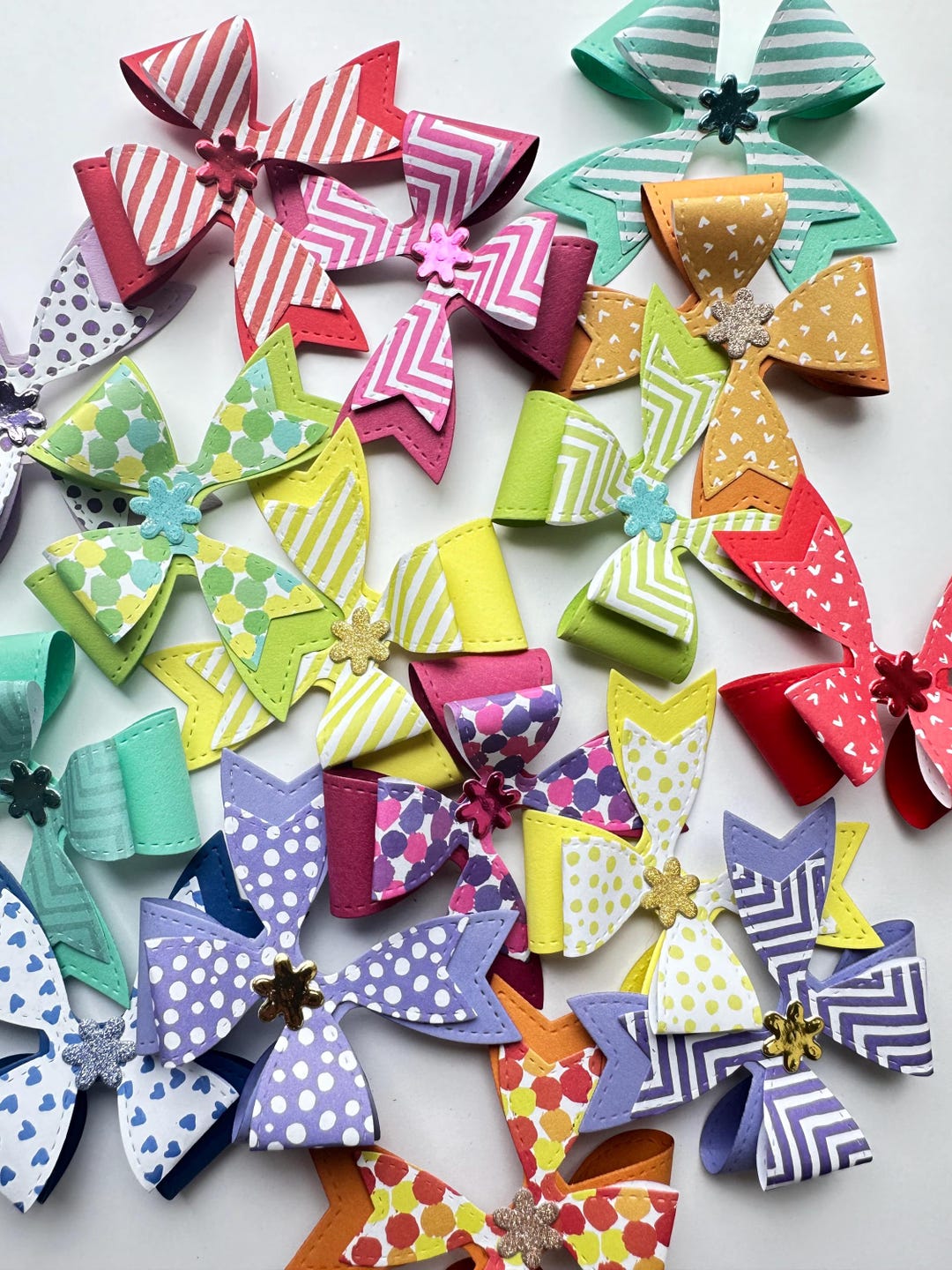 Die Cut Bows | Bows Card Kit | DIY Bows | Die Cut Hair Bows | Easter ...
