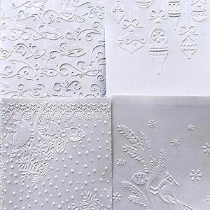 Christmas Embossed Card | Christmas Embossed Papers |christmas Embossed ...