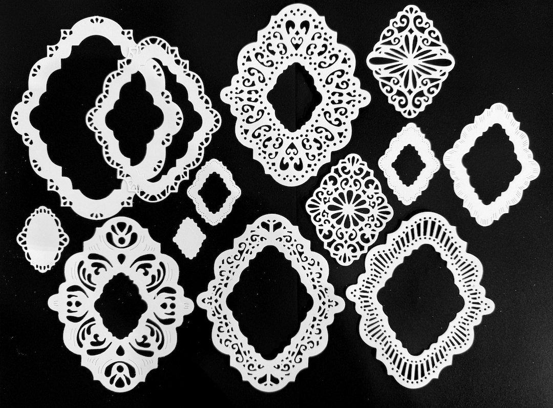 Die Cut Round Frames | Die Cut Oval Frames | Embossed Frames | Lacy ...