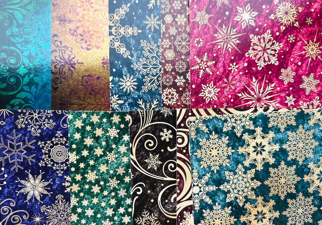 Christmas Patterned Cardstock | Christmas Card Stock | Christmas Papers ...