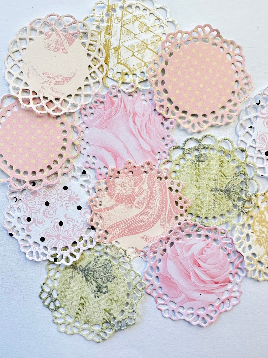 Die Cut Doilies Set of 12 for Card Making Scrapbooking Art - Etsy