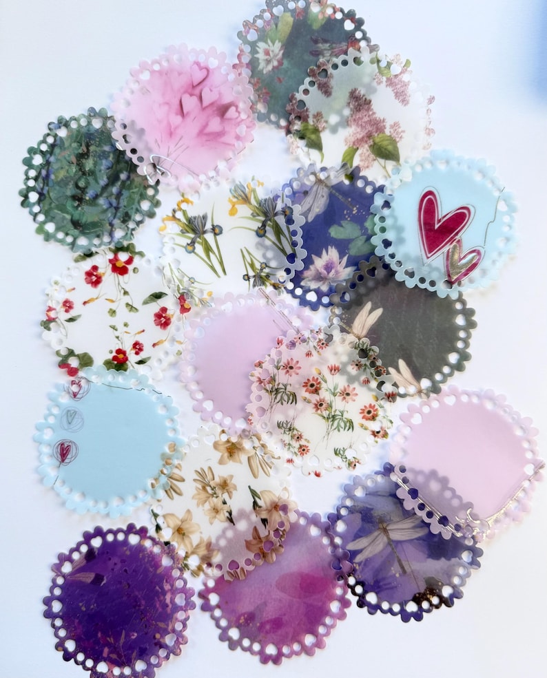 Floral Die Cut Paper Doilies: Scrapbooking & Card Making - Etsy